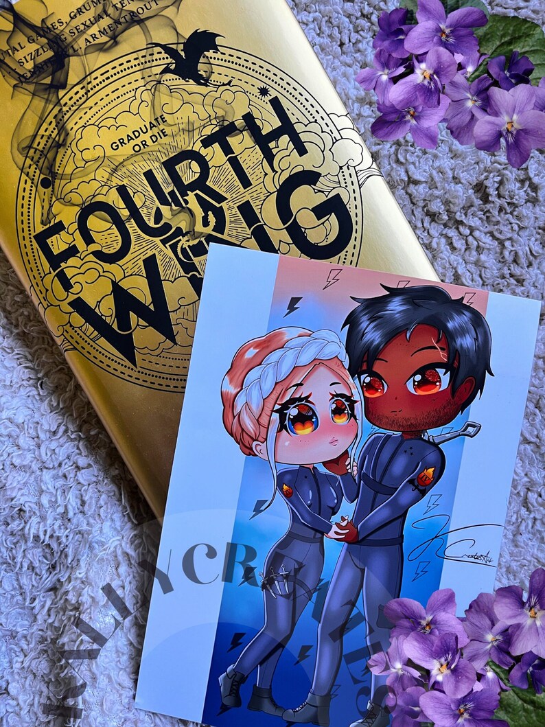 Riorgail Chibi OFFICIALLY LICENSED Fourth Wing Premium A5 - Etsy