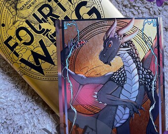 Riorgail Chibi OFFICIALLY LICENSED Fourth Wing Premium A5 Print - Etsy