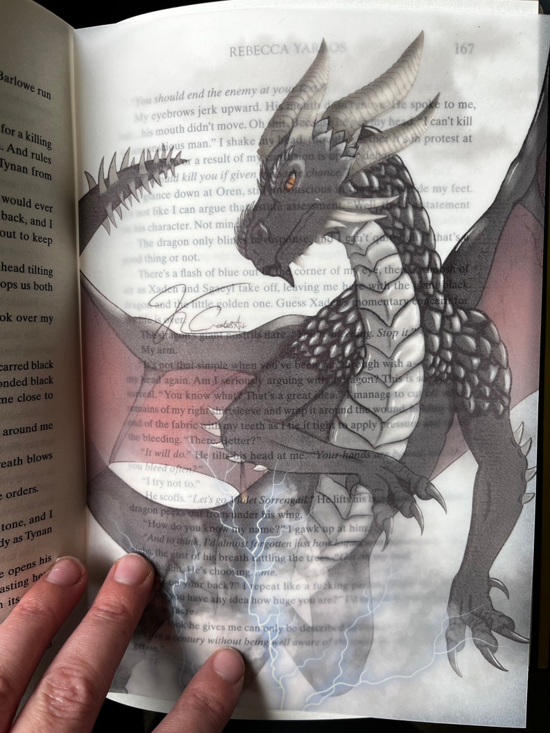 Fourth Wing Page Overlay Set OFFICIALLY LICENSED Rebecca Yarros the ...