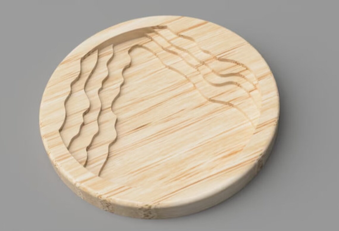 CNC File for Wood / STL Files / DXF Files / Coaster Cnc File / Epoxy ...