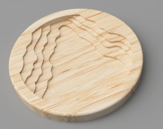 CNC File for Wood / STL Files / DXF Files / Coaster Cnc File / Epoxy ...