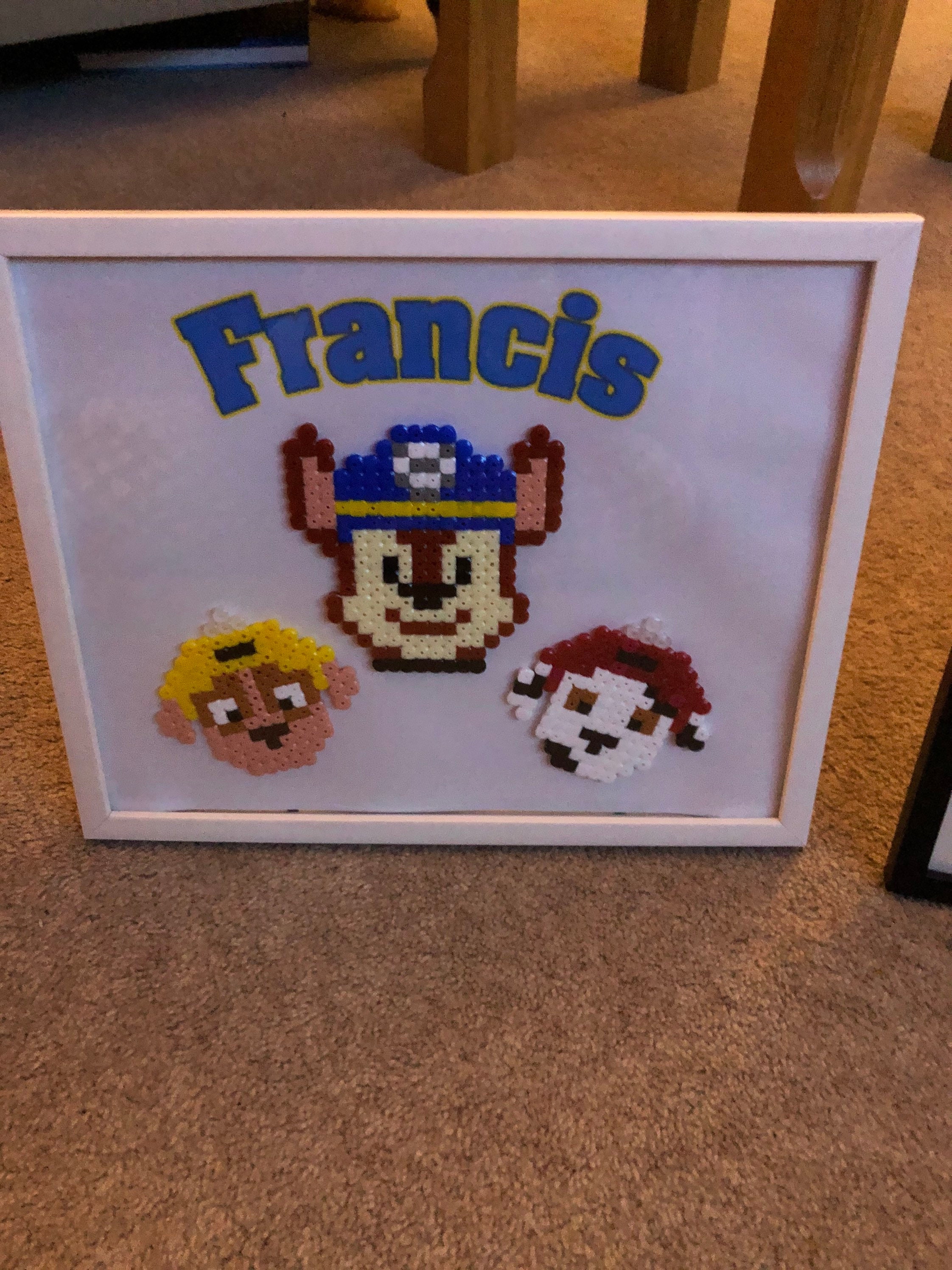 Personalised Hama Bead Character Frame. - Etsy