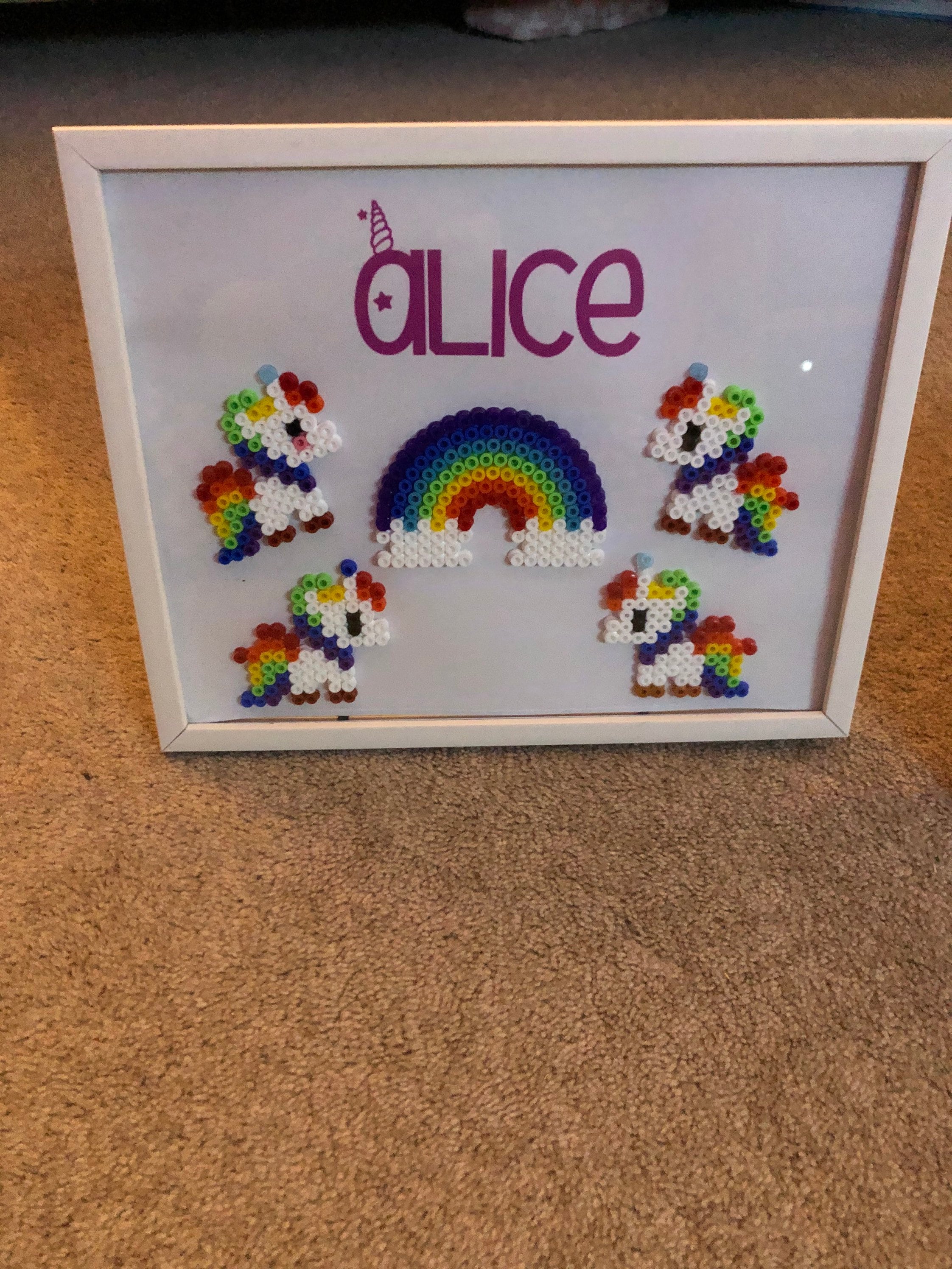 Personalised Hama Bead Character Frame. - Etsy