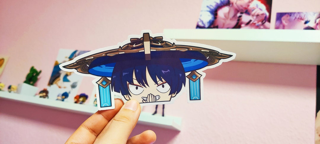 Genshin Impact the Wanderer Scaramouche Peeker Sticker Car Decal - Etsy