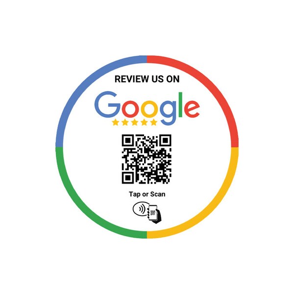 Google Nfc Review Sticker - Etsy