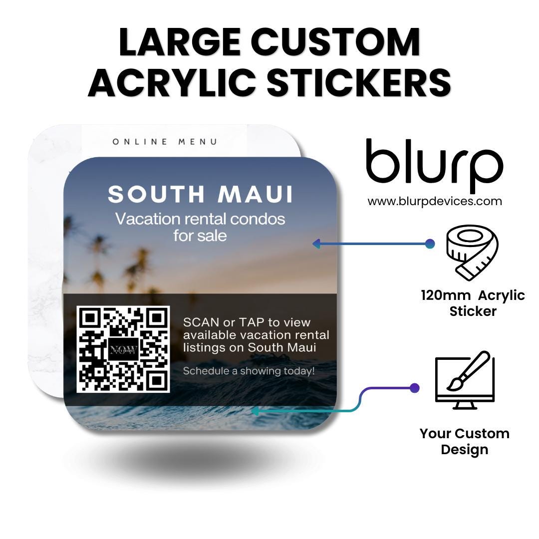 Custom Acrylic NFC Sticker - Etsy