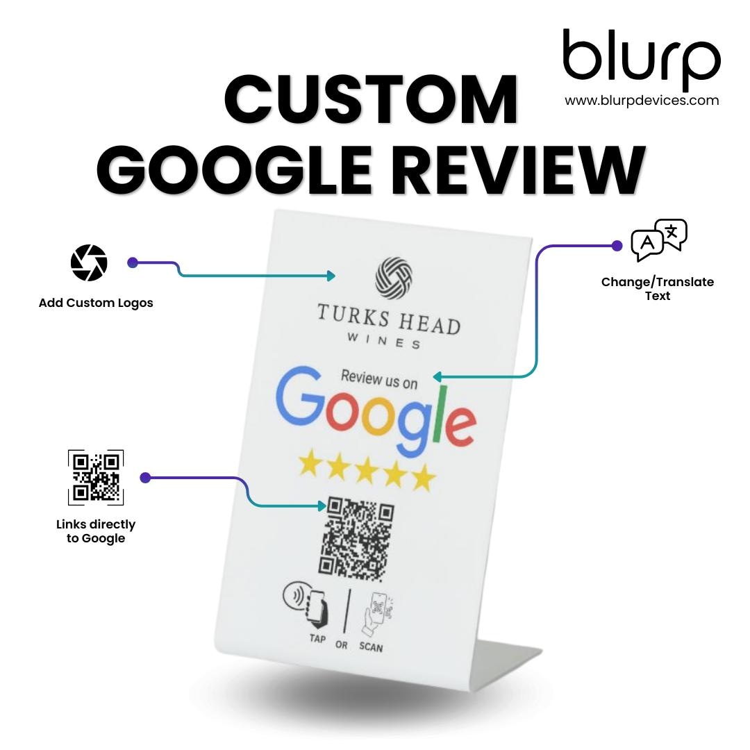 Custom NFC Google Review Stand - Etsy