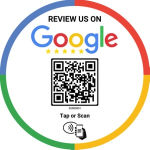 NFC Google Review Large Stickers - Etsy UK