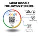 NFC Google Review Large Stickers - Etsy