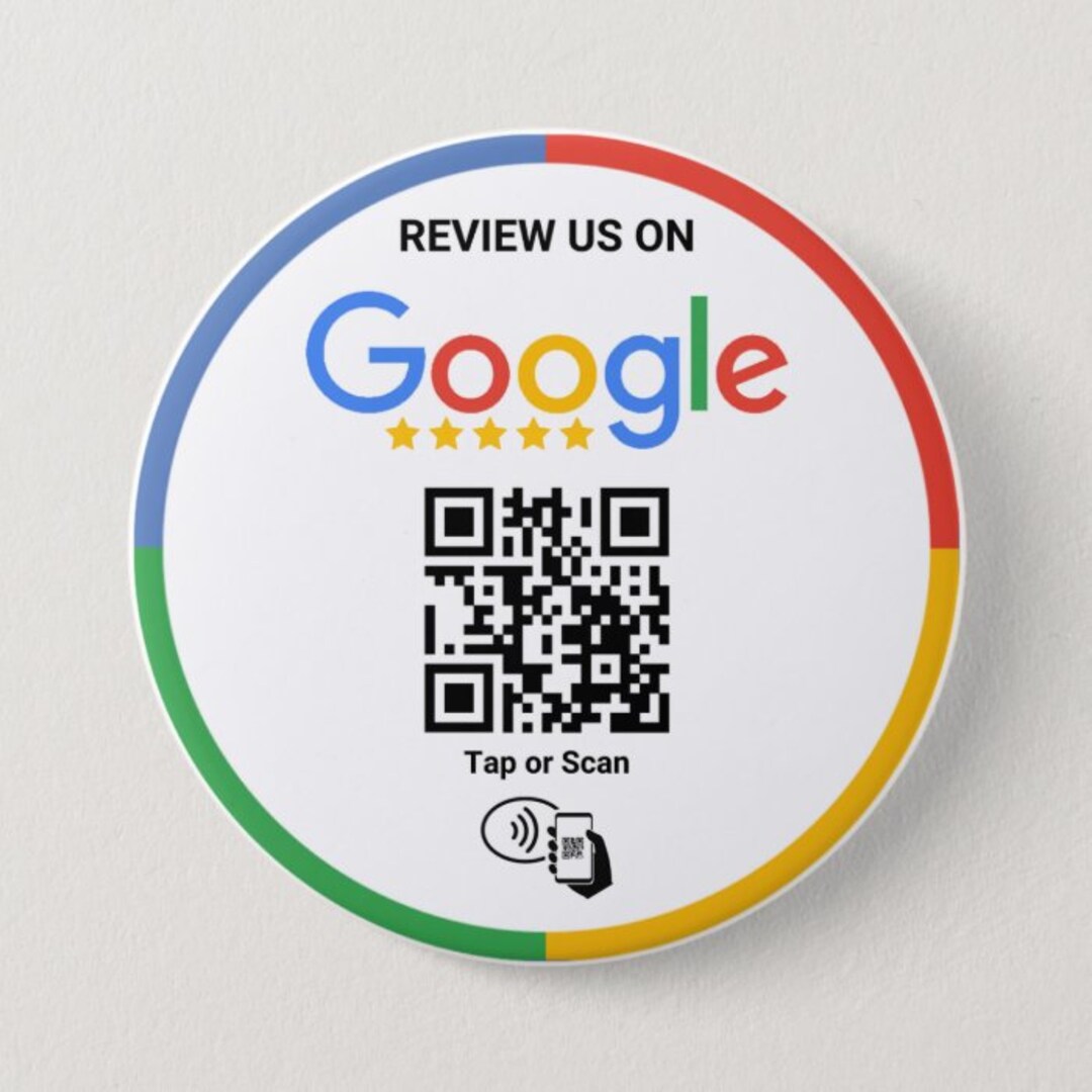 NFC Google Review Large Stickers - Etsy Canada