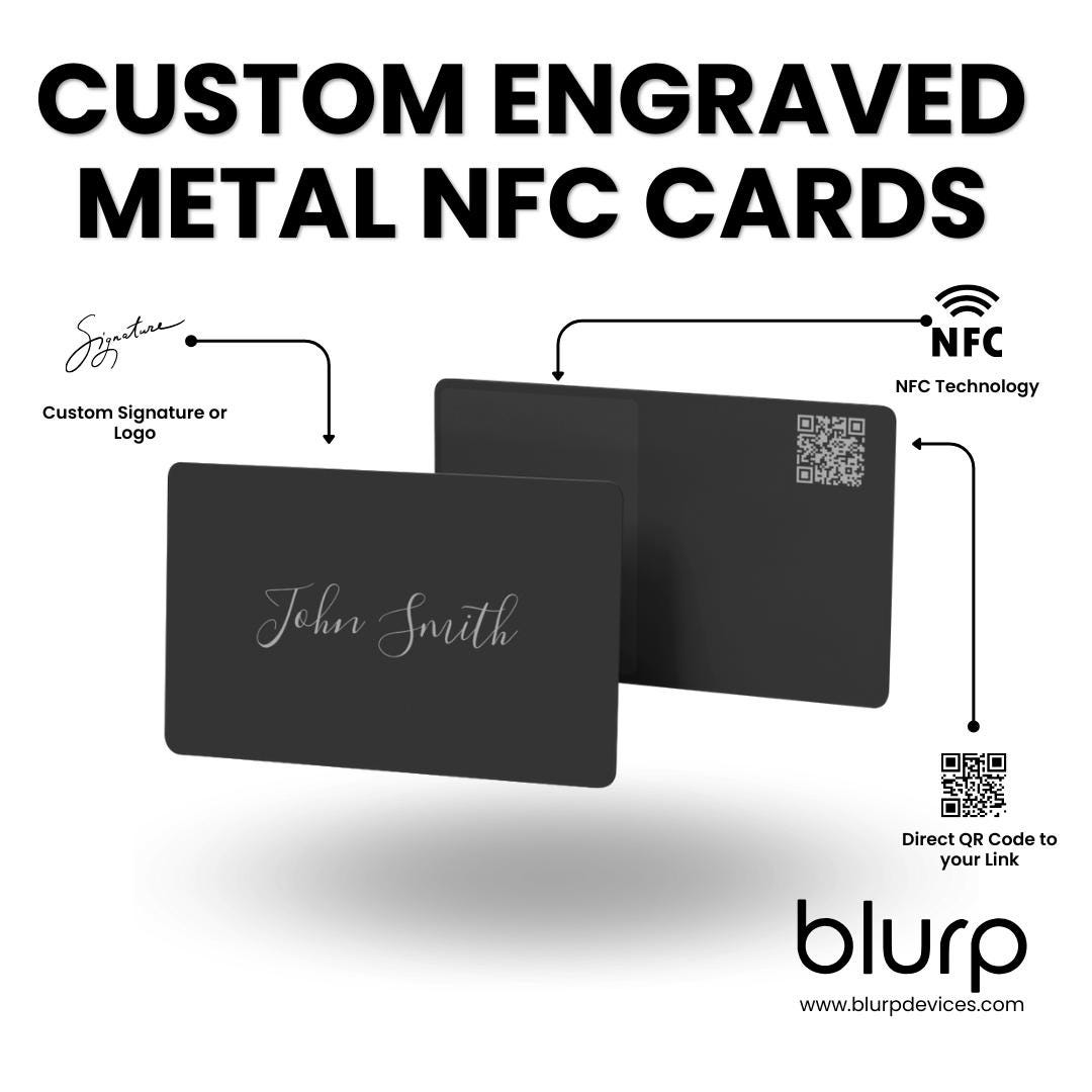 Custom Metal NFC Business Card - Etsy