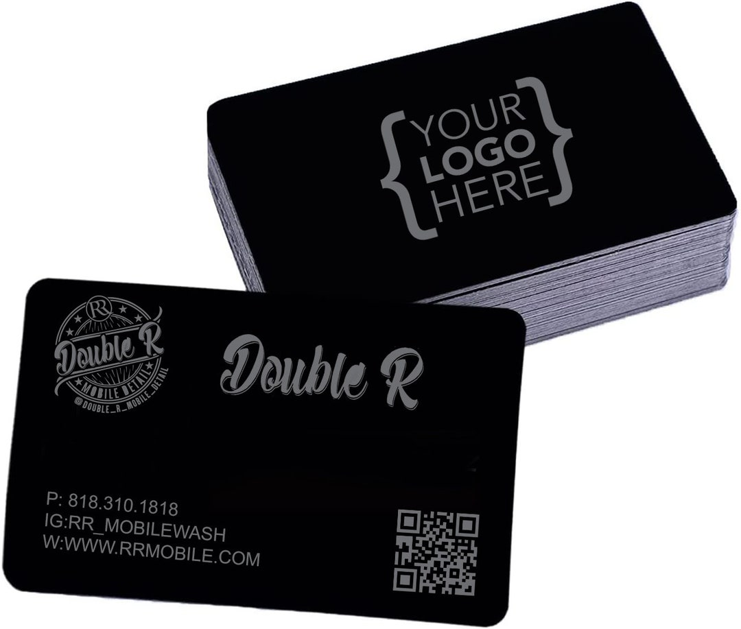 Engraved Metal Business Cards - Etsy