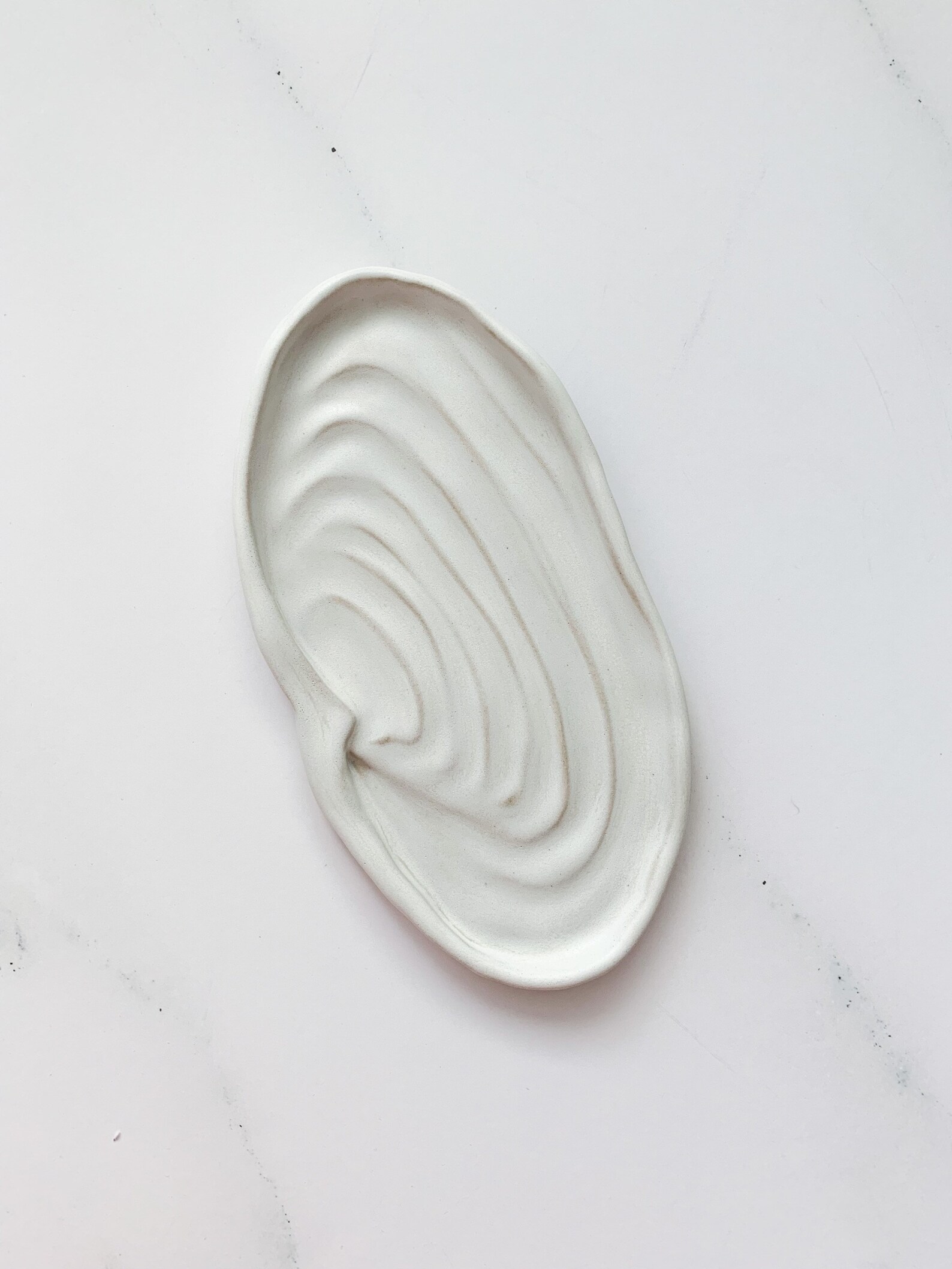 Handmade Shell Stoneware Soap Dish in Matte Cream Glaze - Etsy