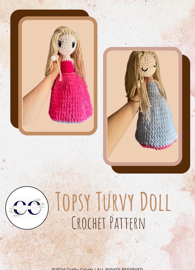 Patsy, Topsy Turvy Doll Crochet Pattern - Etsy