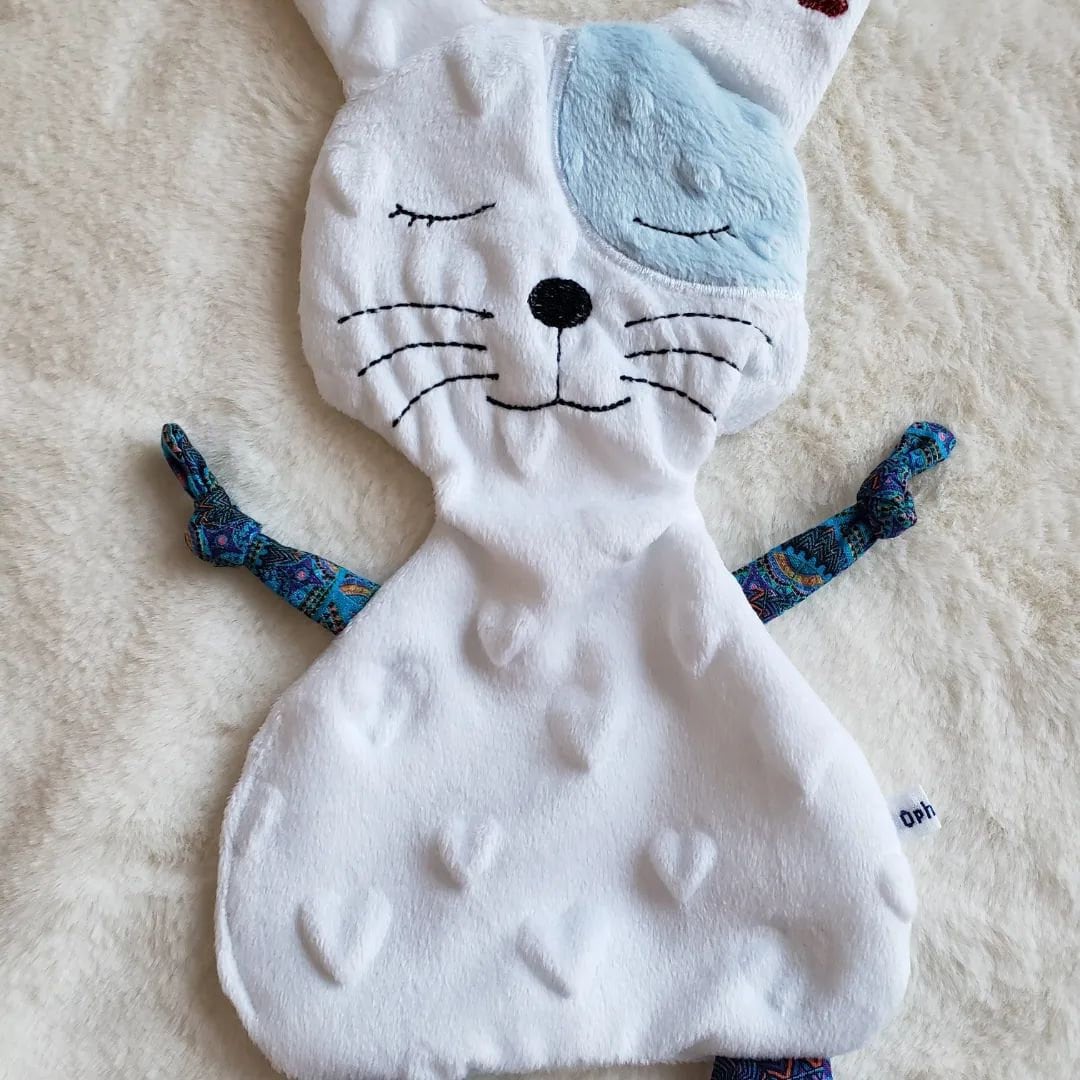 Doudou Cat, Dog or Rabbit Handmade Customizable - Etsy