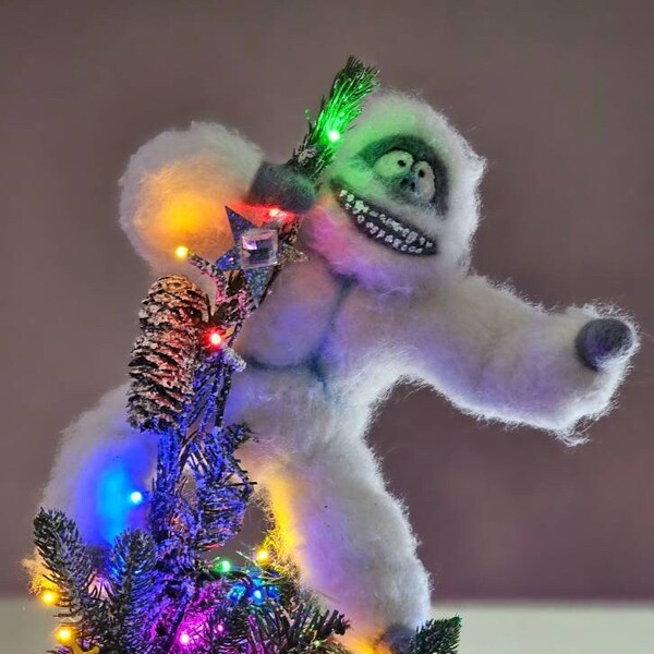 Snowman Christmas Tree Topper - Etsy