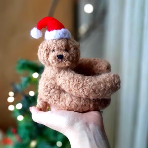 Christmas Tree Topper DOG Tree Topper POODLE Puppy Ornaments Needle ...