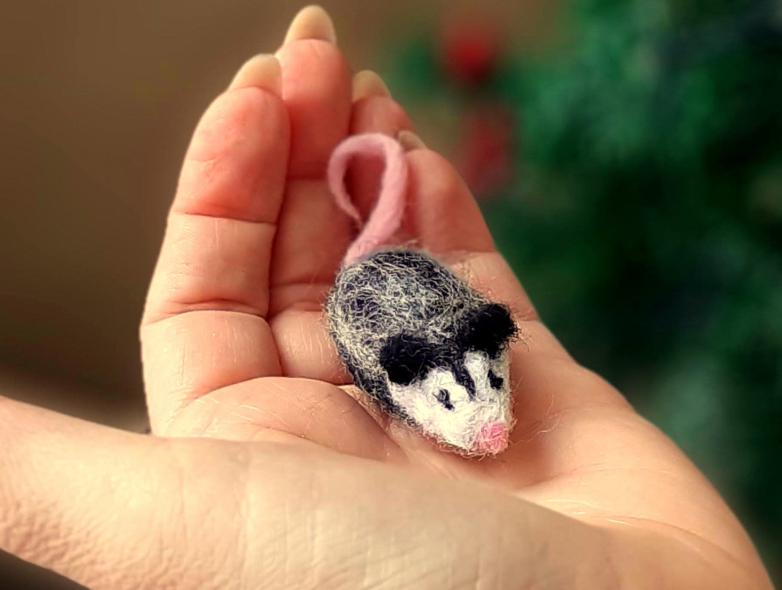 Opossum Needle Felted Animals Miniature Animals Figurine Possum Gift - Etsy