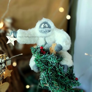 Abominable Snowman Christmas Tree Topper Personalized Yeti Custom Yeti ...