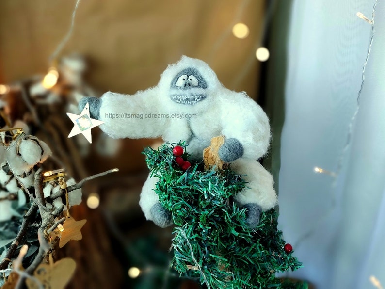 Abominable Snowman Christmas Tree Topper Personalized Yeti Custom Yeti ...