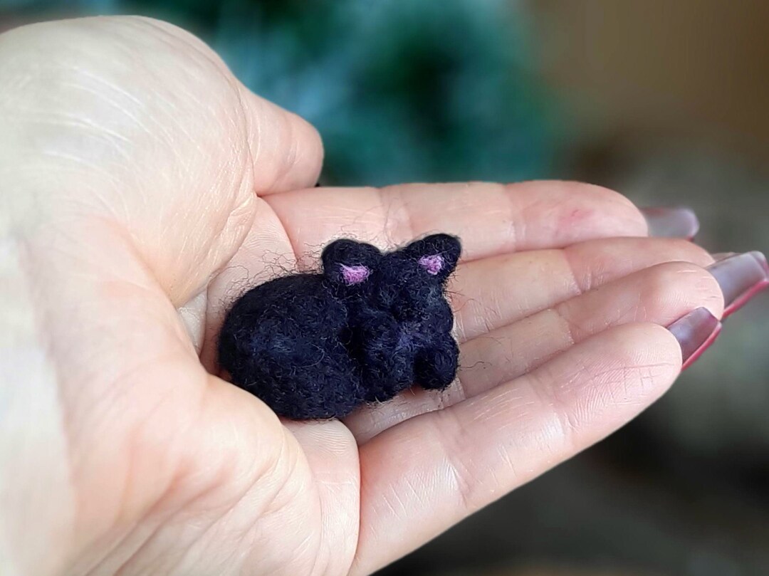 FELT CAT 1:12th Miniature Cat Needle Felted Cat Dollhouse Cat Dollhouse ...