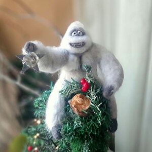 Christmas Tree Topper Abominable Snowman Vintage Christmas - Etsy
