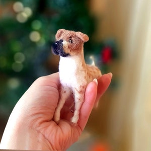 Needle Felted DOG REPLICA CUSTOM Dog Miniature From Photo Replica Pet ...