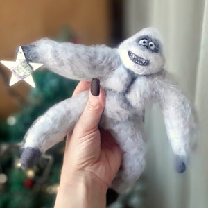 Christmas Tree Topper Abominable Snowman Vintage Christmas - Etsy
