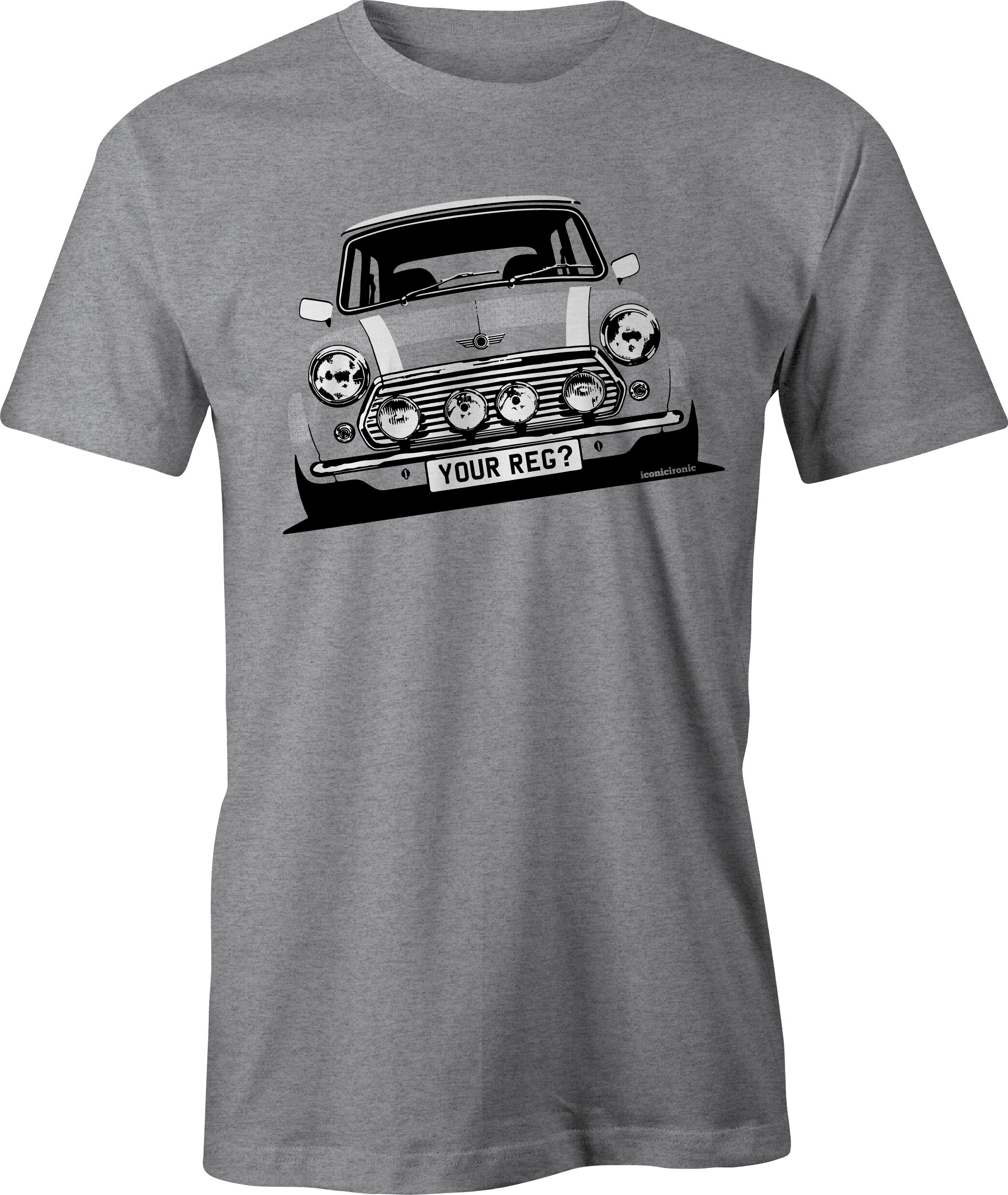 Personalised Mini Cooper T-shirt: Hand-illustrated Classic Car Tee - Etsy