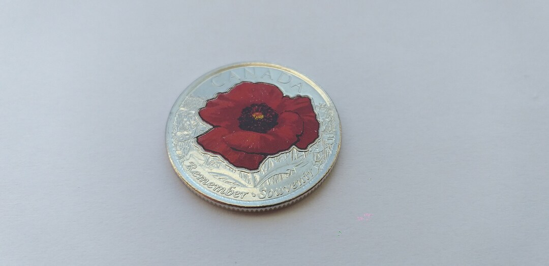 Colored Canadian Quarter Dollar Coins - Etsy