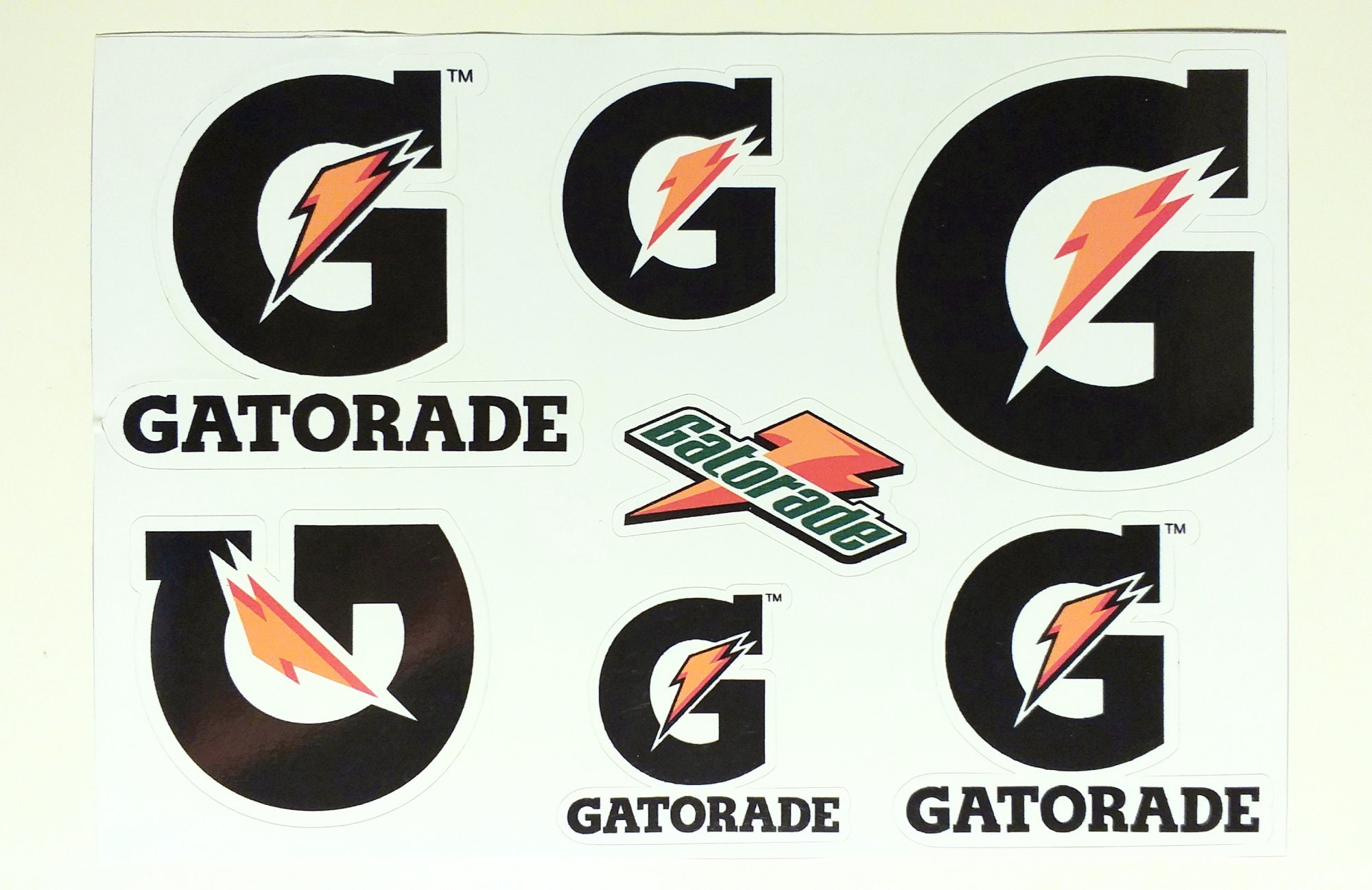 Gatorade Black Logo Sticker Set - Etsy