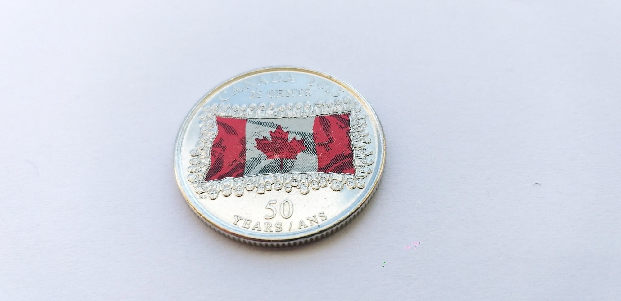 Colored Canadian Quarter Dollar Coins - Etsy