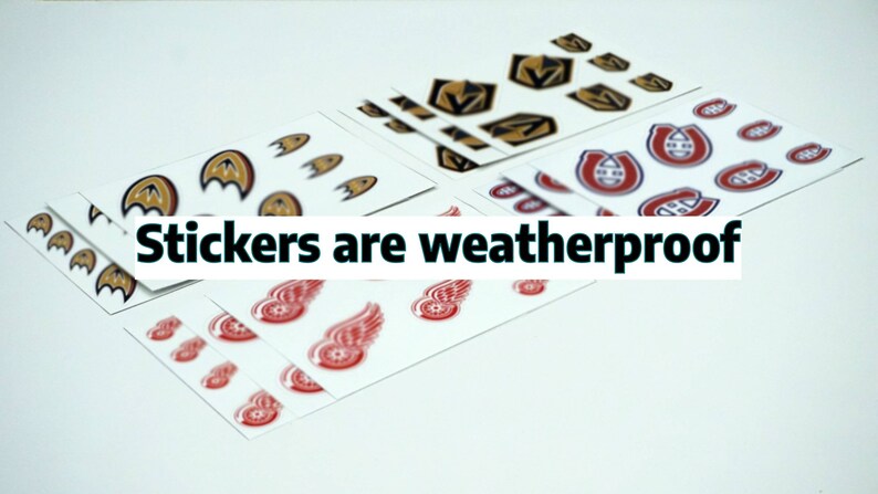 Custom NHL Team Logo Sticker Set 29 Stickers in Different Sizes - Etsy