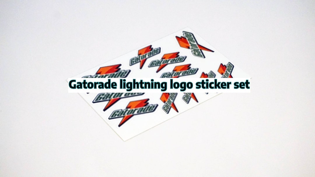Gatorade Lightning Logo Sticker Set - Etsy