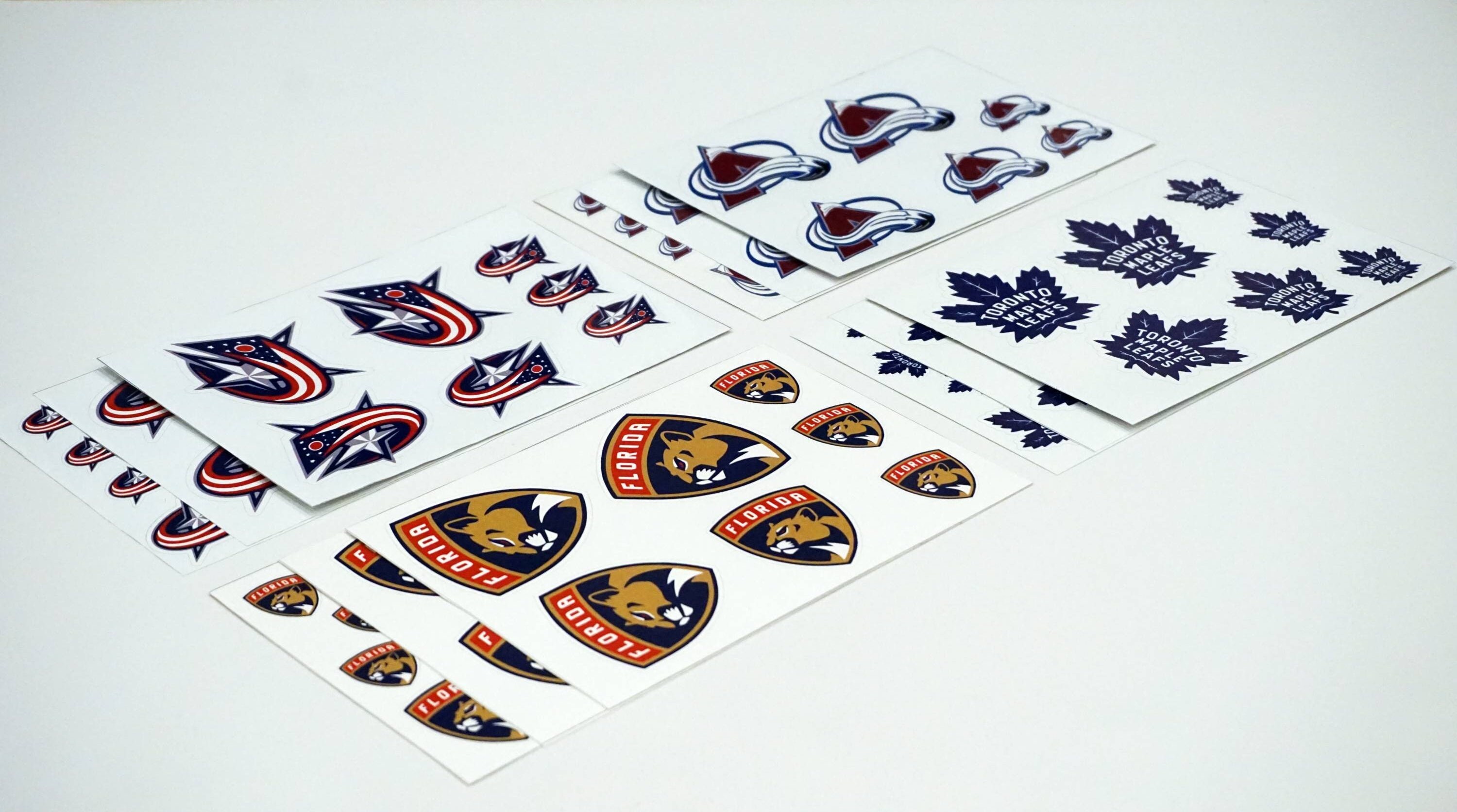 Custom NHL Team Logo Sticker Set - 29 Stickers in Different Sizes - Etsy
