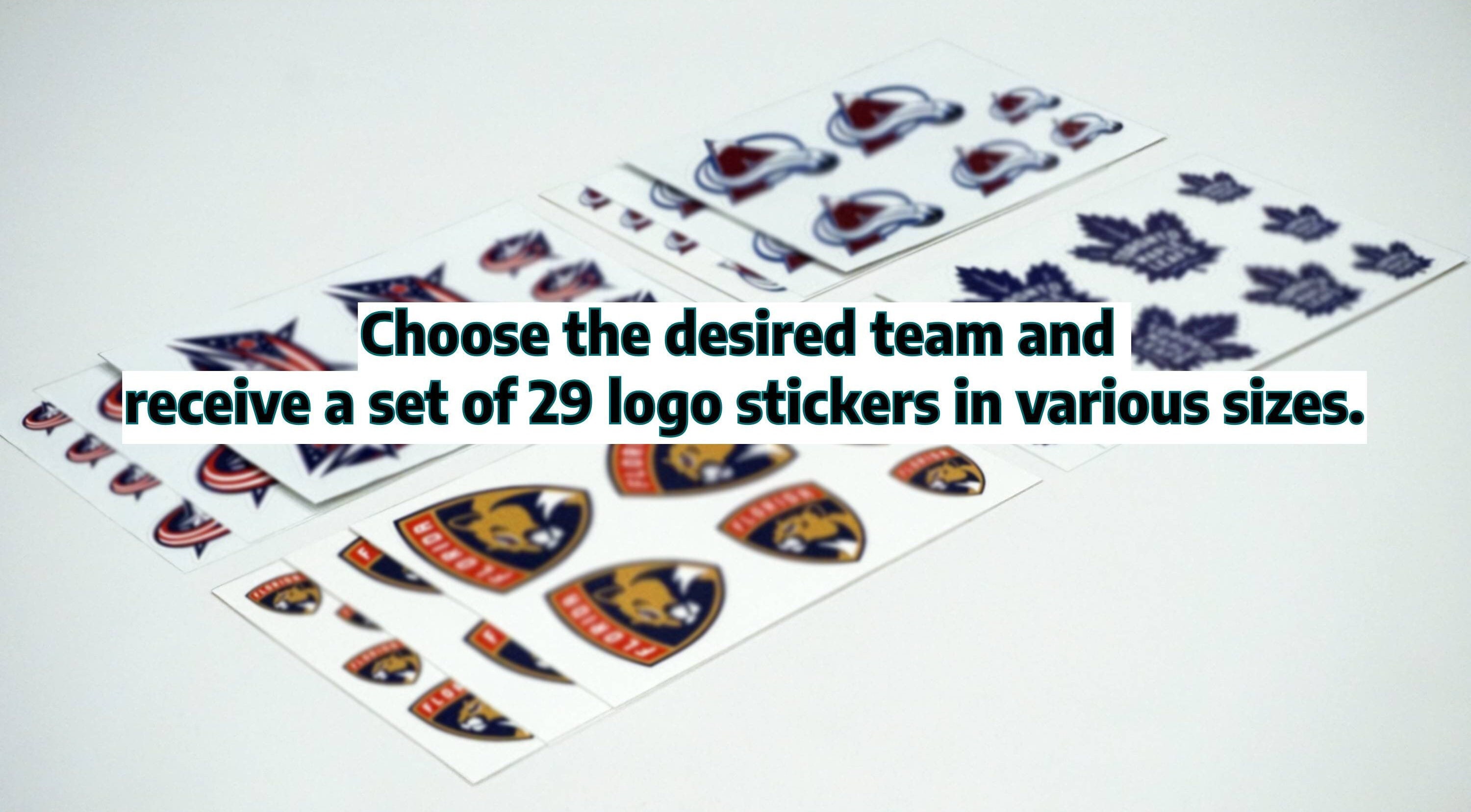 Custom NHL Team Logo Sticker Set 29 Stickers in Different Sizes - Etsy