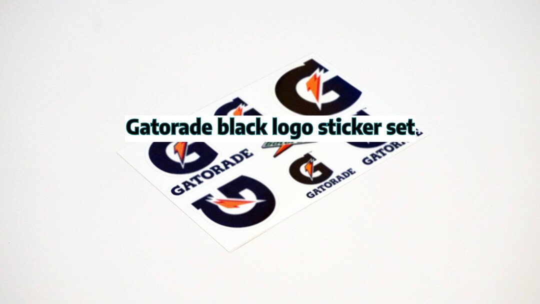 Gatorade Black Logo Sticker Set - Etsy