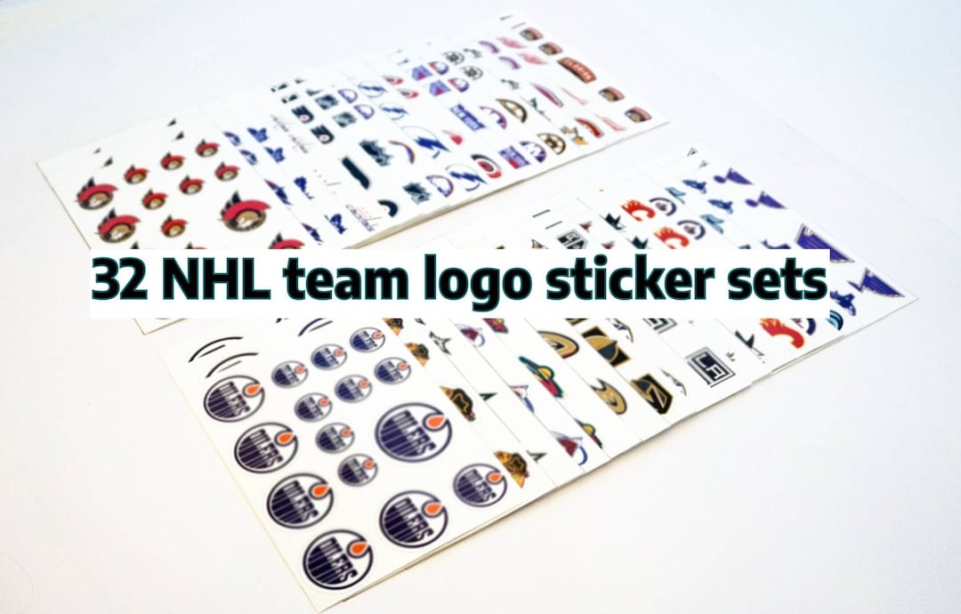 Custom NHL Team Logo Sticker Set - 29 Stickers in Different Sizes - Etsy