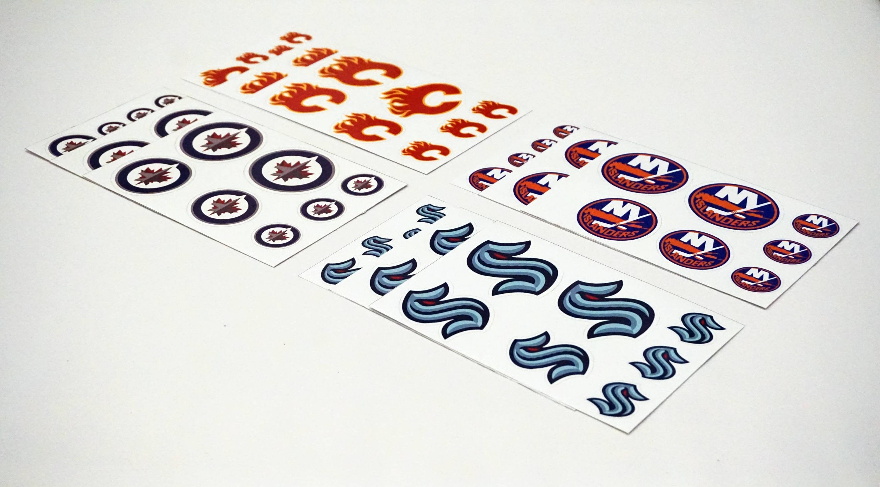 Custom NHL Team Logo Sticker Set 29 Stickers in Different Sizes - Etsy