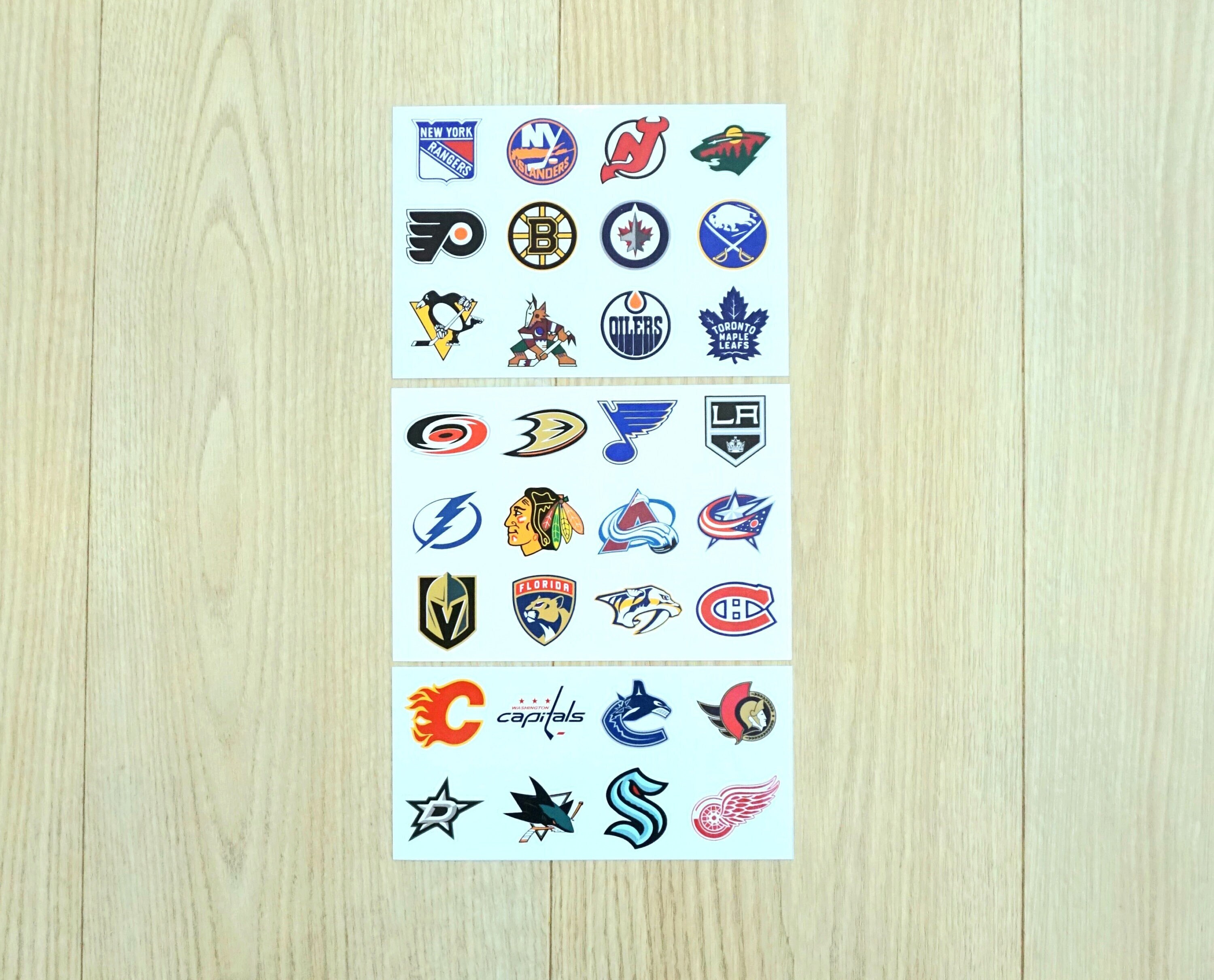 All NHL Teams Logo Sticker Set - Etsy