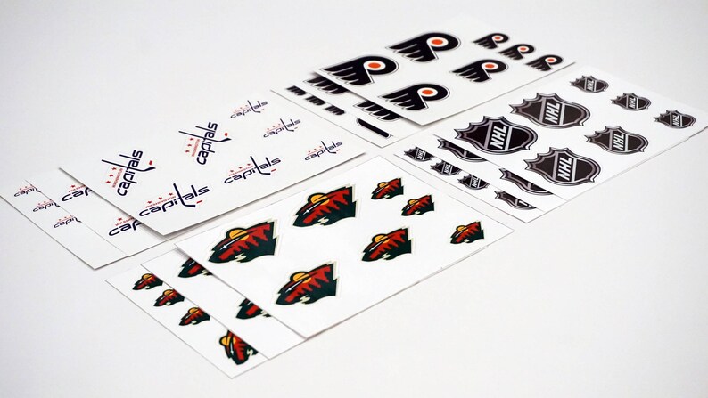Custom NHL Team Logo Sticker Set - 29 Stickers in Different Sizes - Etsy