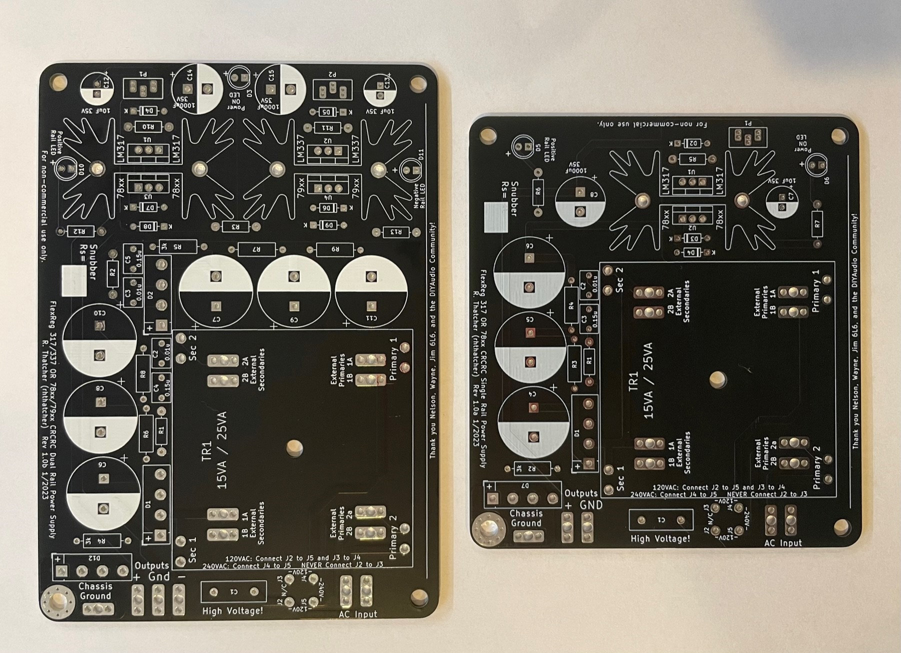 Flexreg Single Rail or Dual Rail Regulated Power Supply PCB for ...