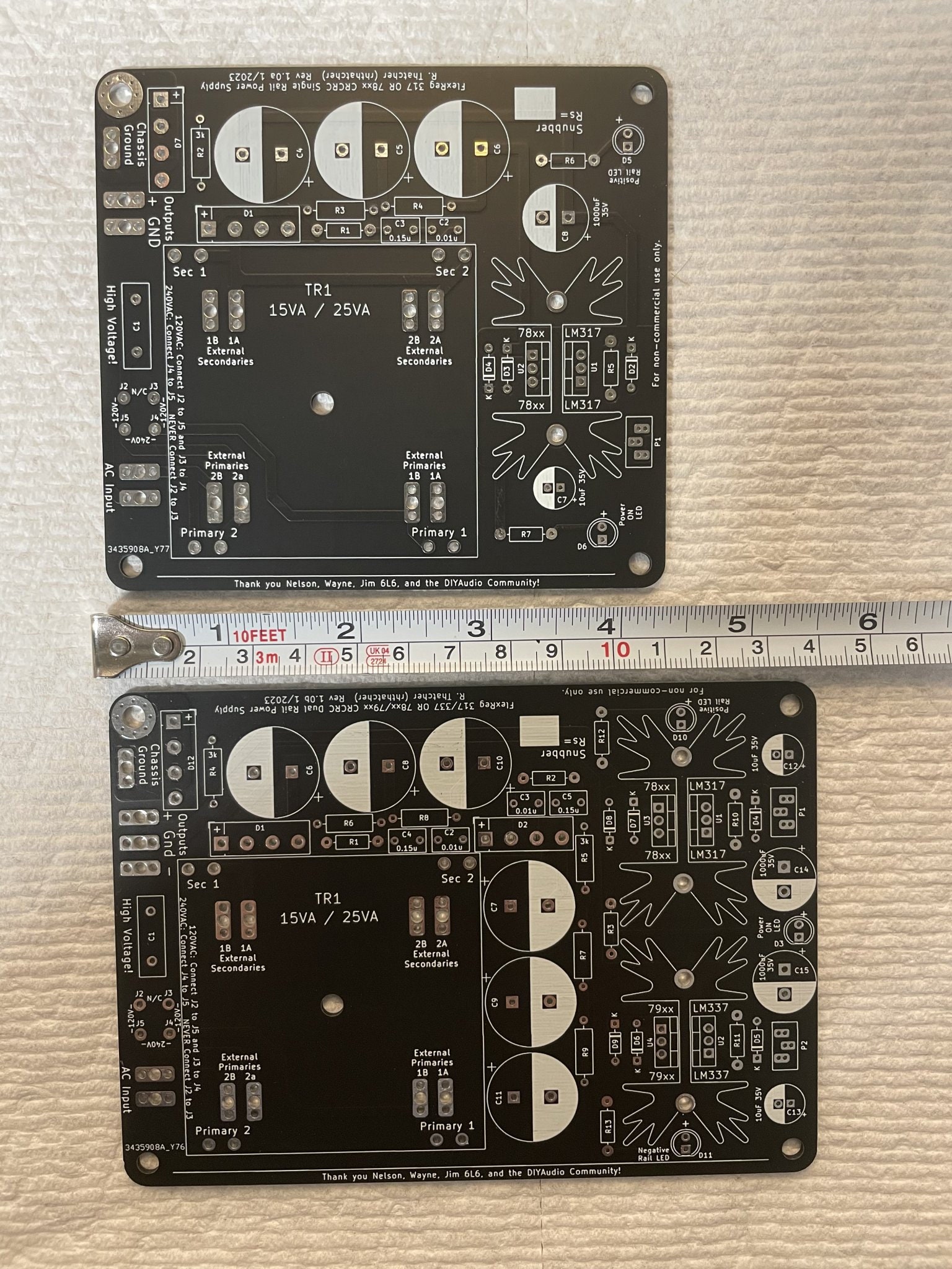 Flexreg Single Rail or Dual Rail Regulated Power Supply PCB for ...
