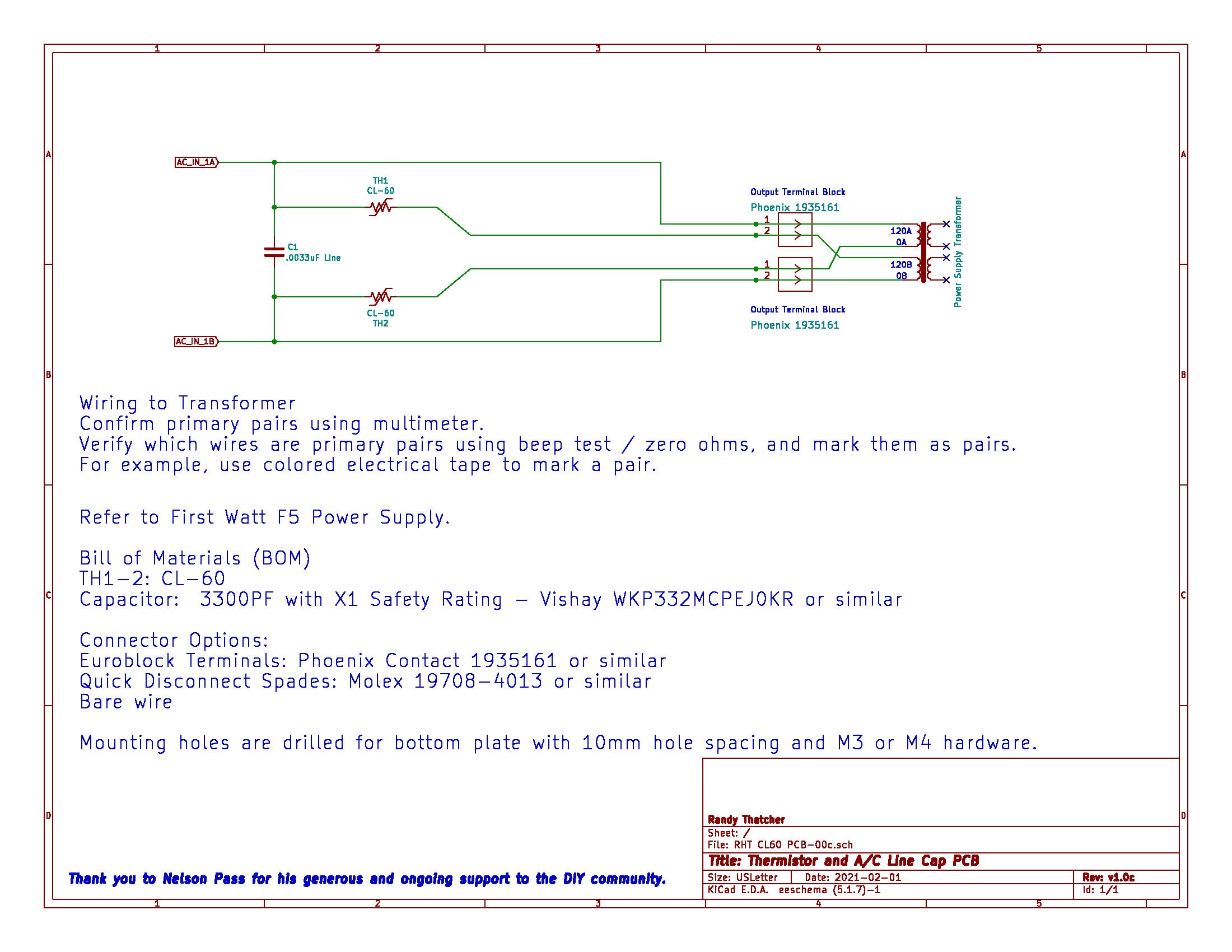 CL-60 Soft Start / Ac-cap & Bridge Rectifier Snubber PCB Kit - Etsy