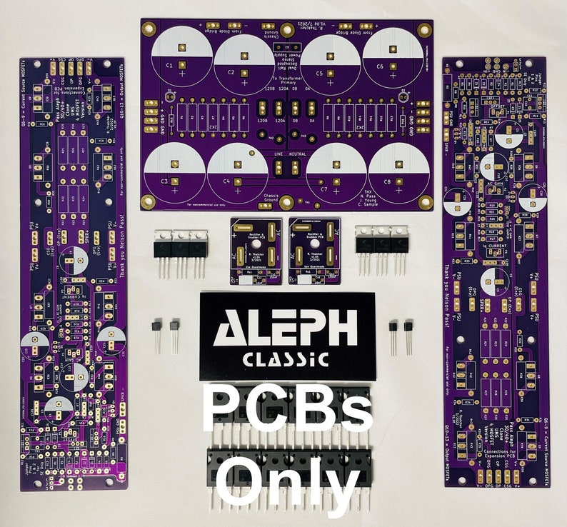 Classic Pass Labs Aleph Amplifier Kits Pcbs ONLY (transistors NOT ...
