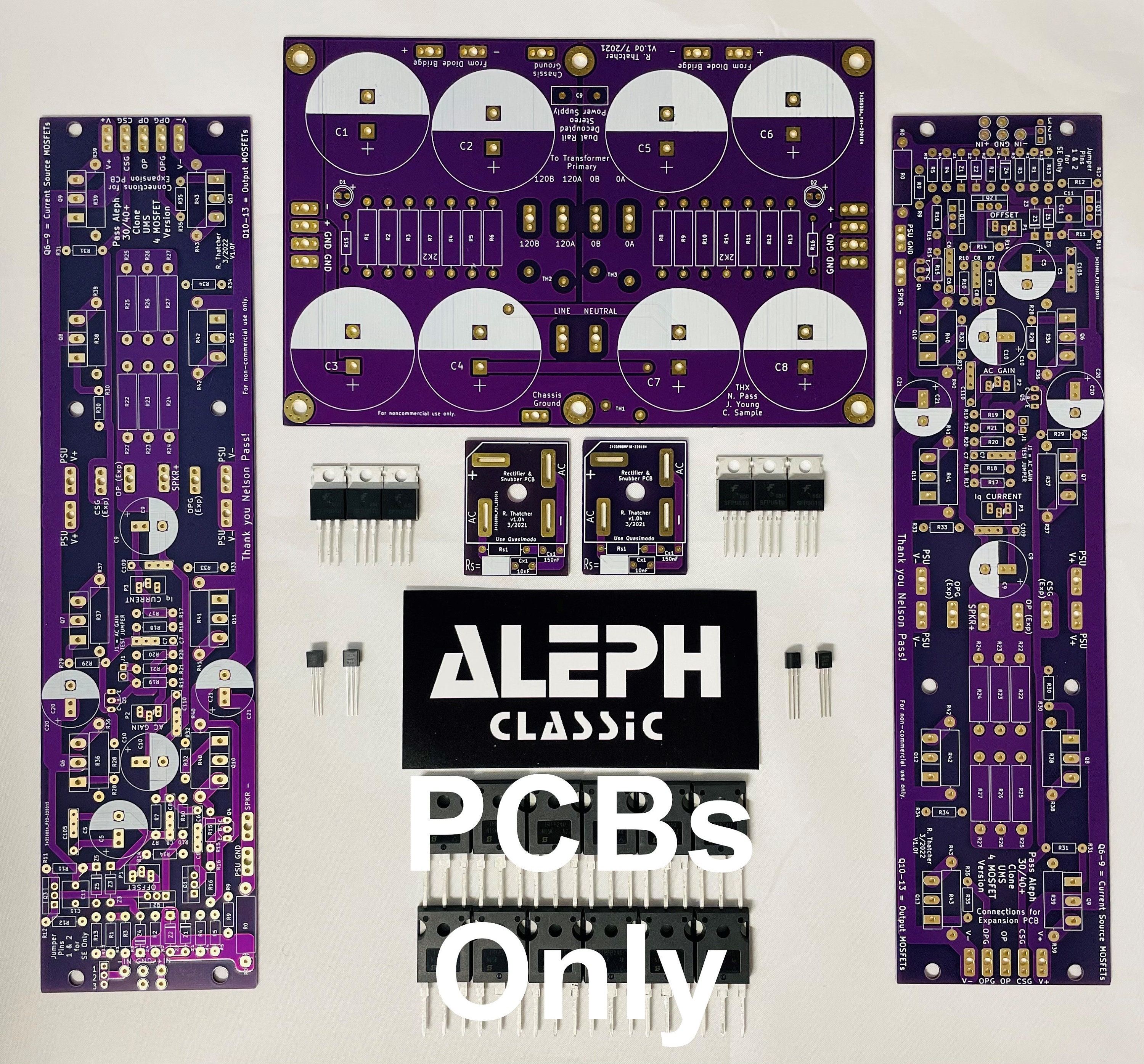 Classic Pass Labs Aleph Amplifier Kits Pcbs ONLY (transistors NOT ...