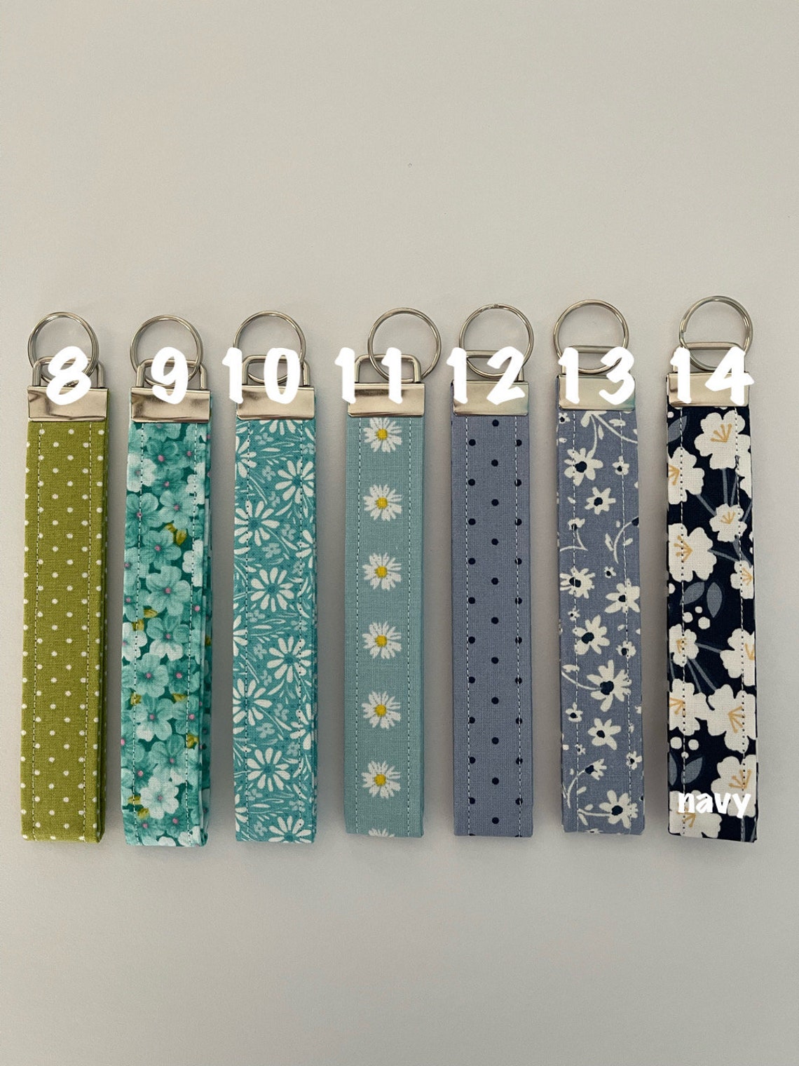 Fabric Wristlet Key Fob Keychains - Etsy