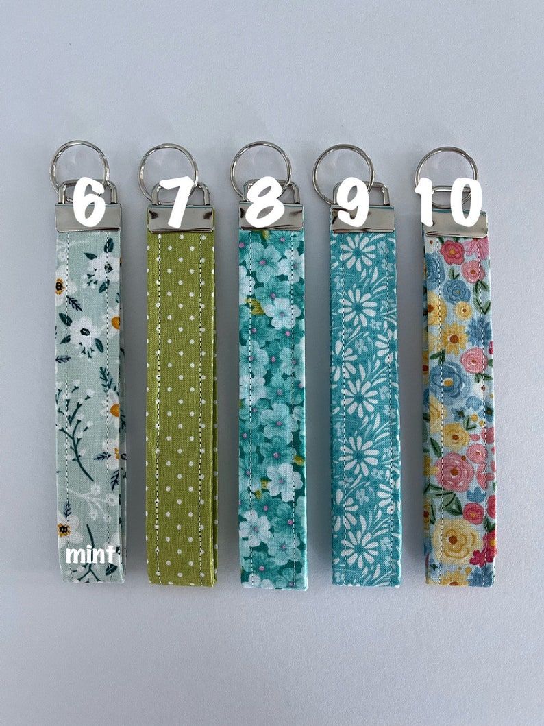 Fabric Wristlet Key Fob Keychains - Etsy