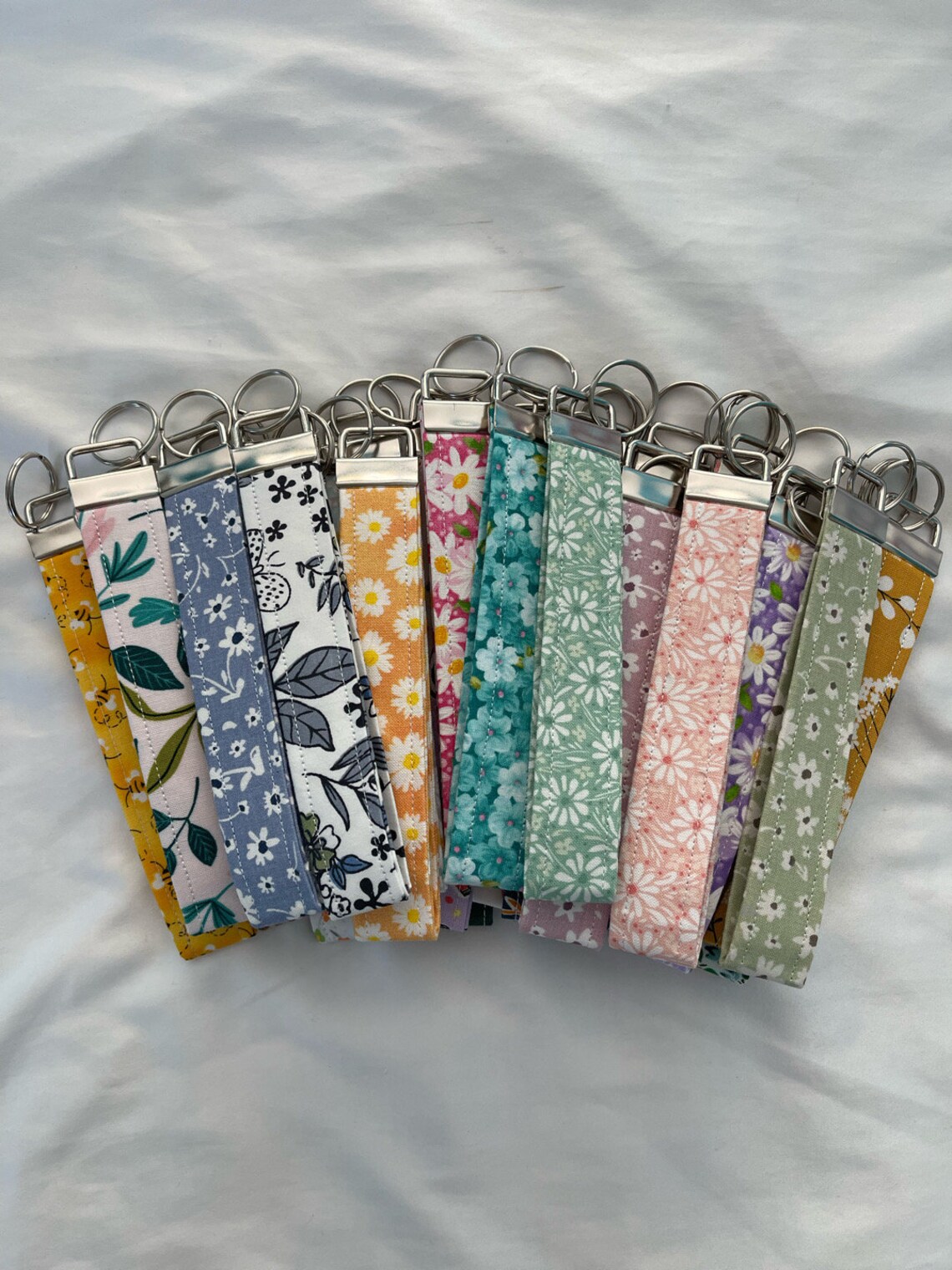 Fabric Wristlet Key Fob Keychains - Etsy