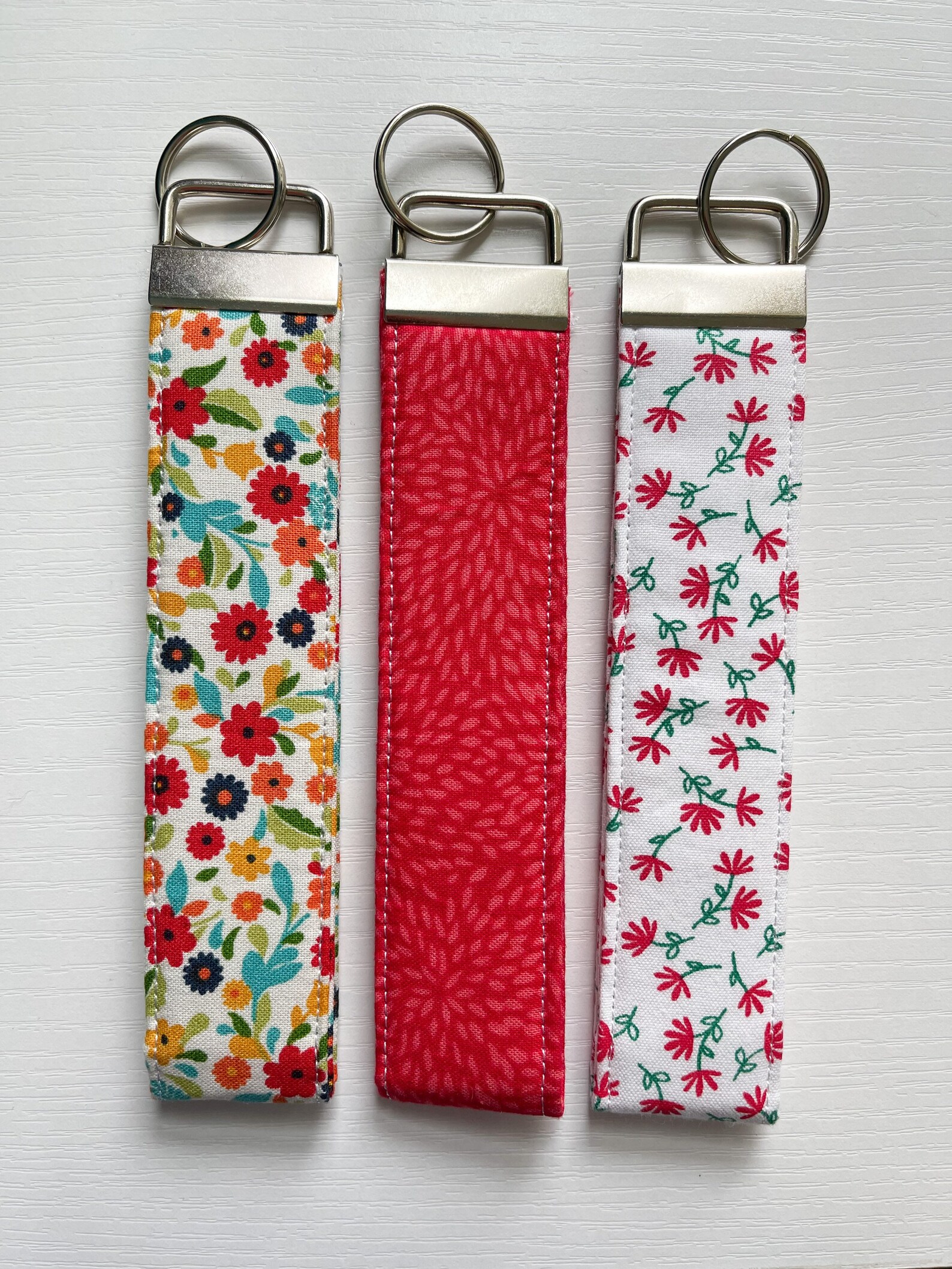 Fabric Wristlet Key Fob Keychains | Etsy